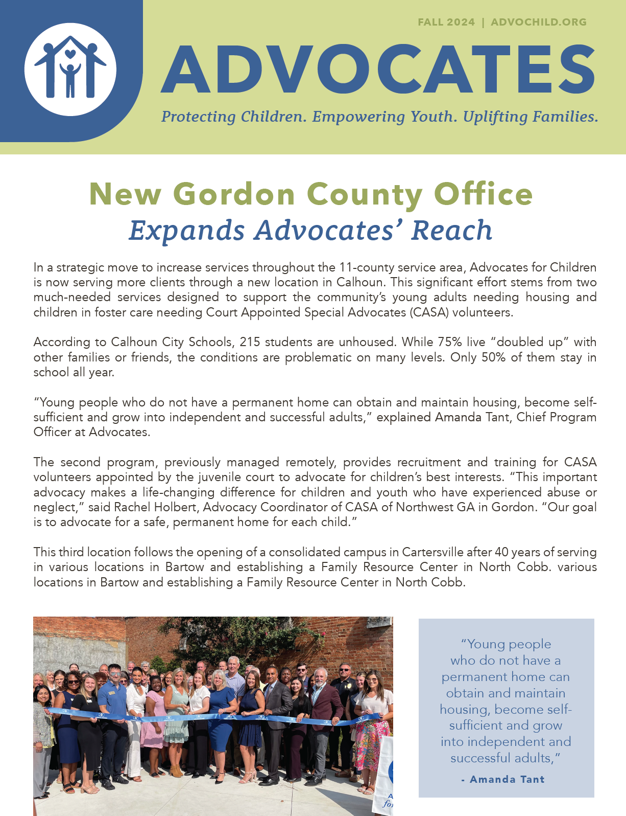 Fall 2024 Newsletter | Advocates for Children